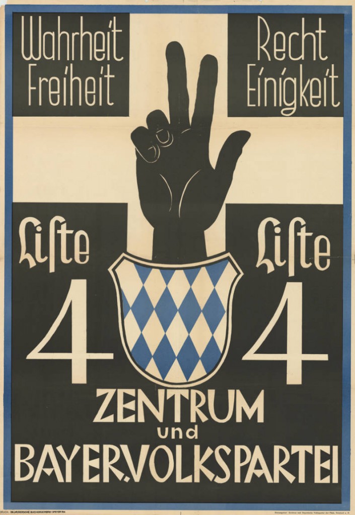 Zentrumspartei - Wahlplakate in der Weimarer Republik